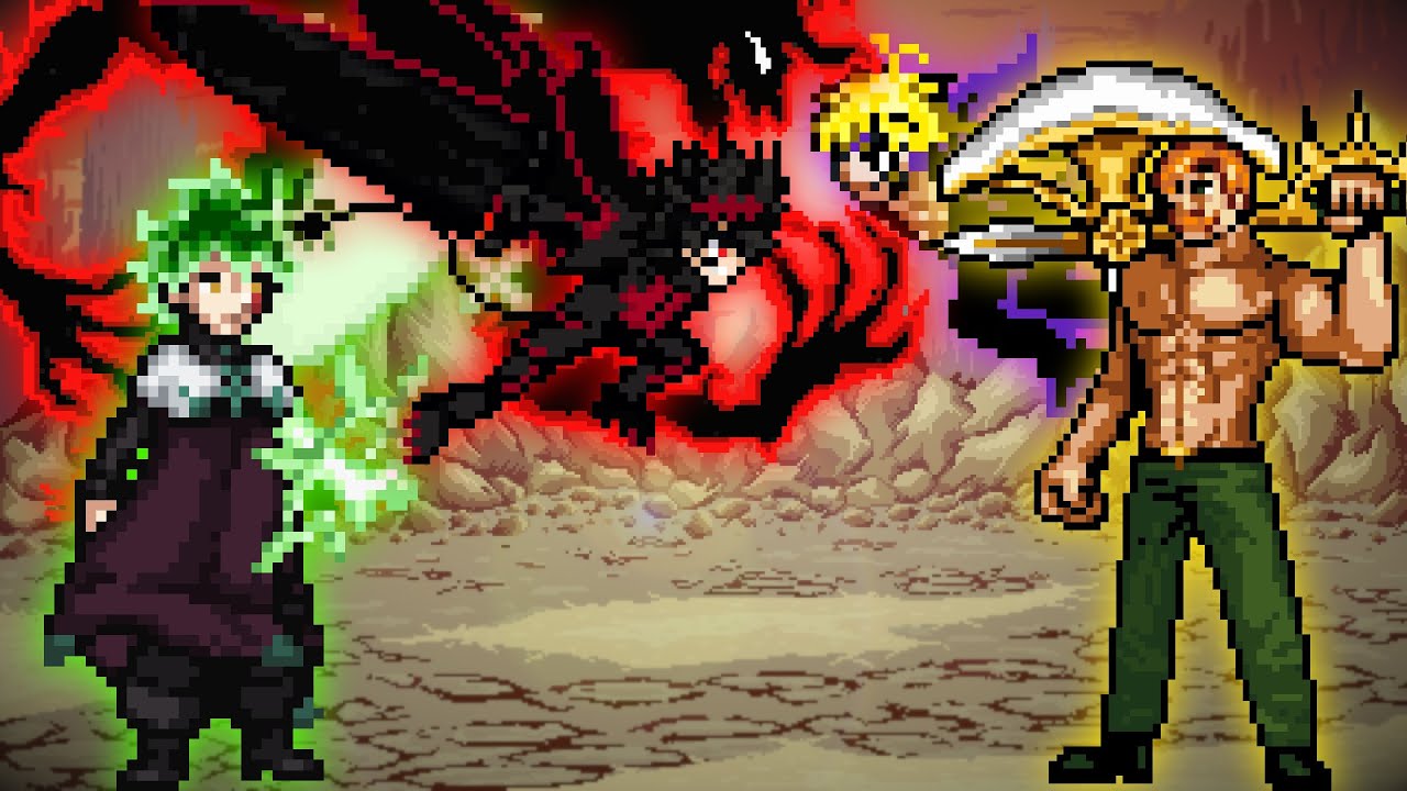 Asta Union Mode And Yuno (Spirit Dive) VS Meliodas assault mode And ...