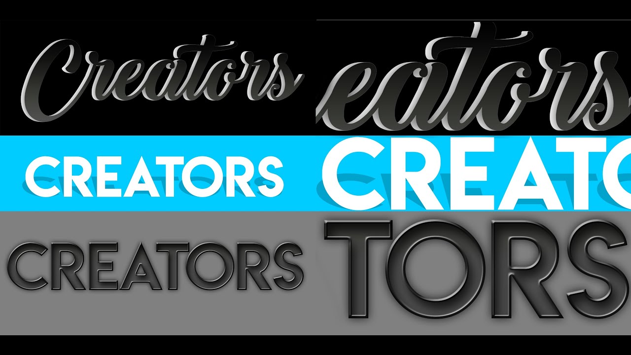 How To Make 3D Text In Photoshop Without Use 3D Option 100 Editable how-to-make-3d-text-in-photoshop-without-use-3d-option-100-editable