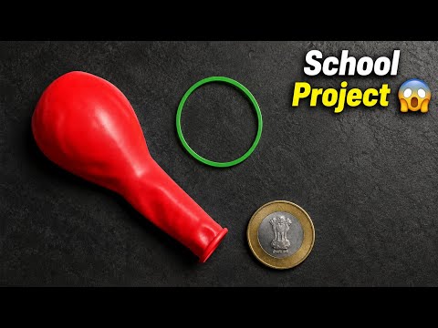 Balloon Se Banaya Amazing School Project 😱 | Easy DIY Science Project