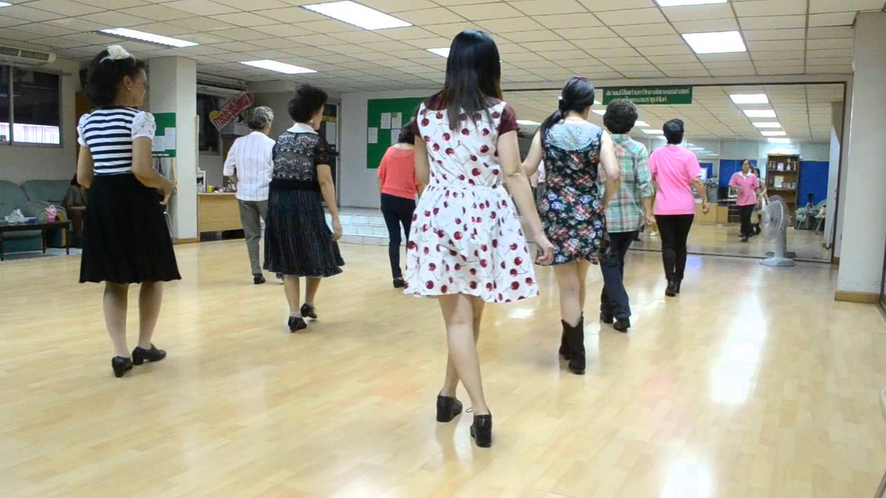 Cotton pickin' time line dance thai - YouTube