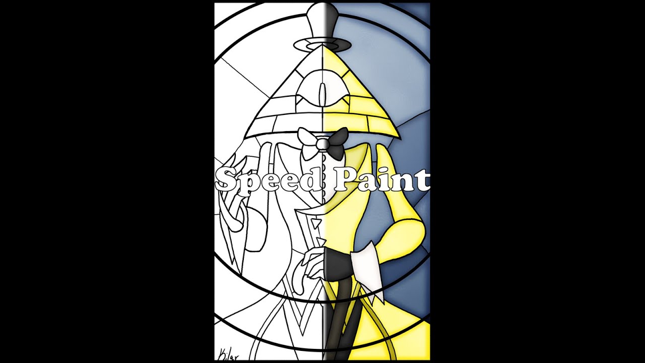 Bill Cipher Stained Glass Speed Paint - YouTube