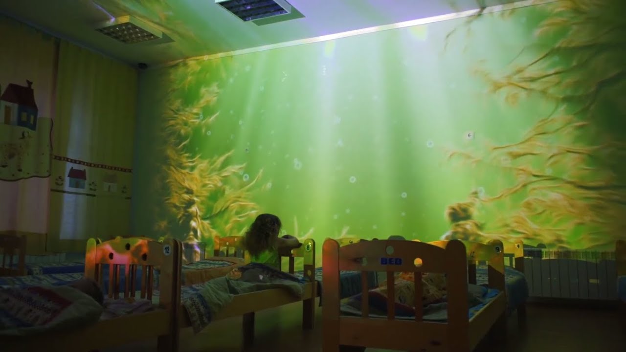 Projection design in a kindergarten - YouTube