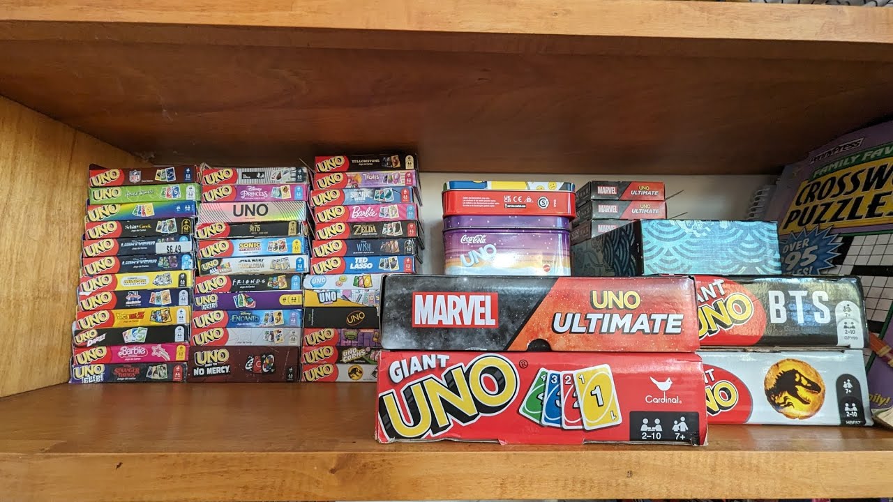 My UNO Games Collection As Of January 2024 #uno #cardgames #collection ...