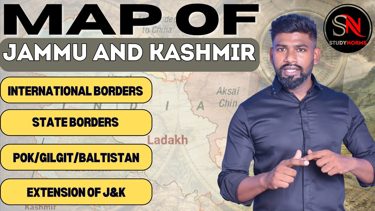 LEARN MAP OF J&K | DISTRICTS | BORDERS | POK | GILGIT BALTISTAN | ALL ...