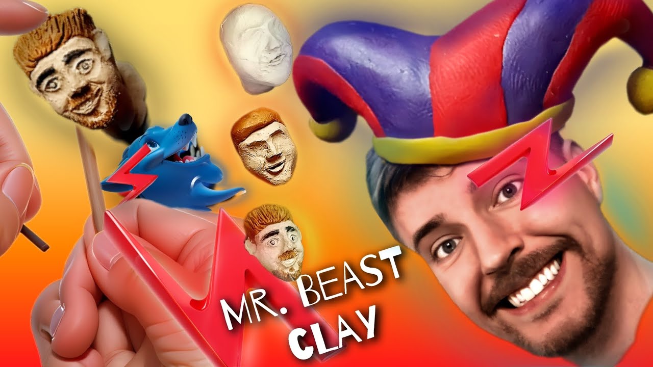 Mr Beast DIY clay a simple clay sculpting tutorial #mrbeast #clay # ...