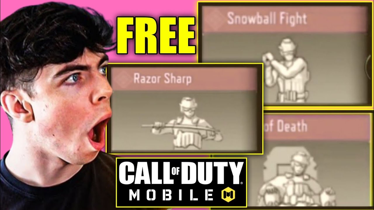 Snowball , Lord of Death and Razor Free Emote Codm | New Redeem Code ...