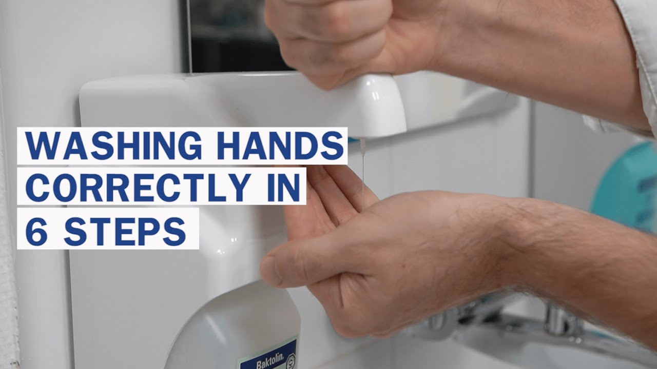 Semmelweis tutorials - Washing hands correctly in 6 steps - YouTube