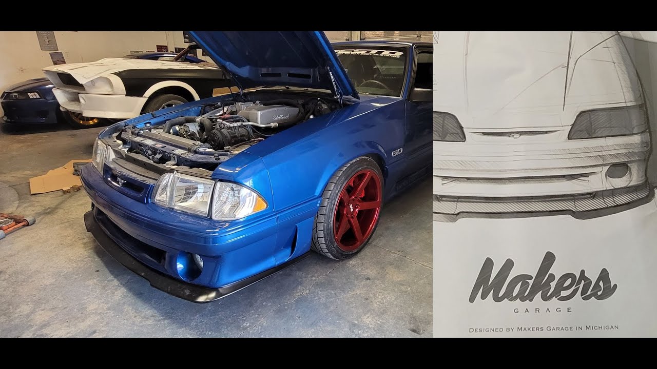 Fox gets a Maker's Garage front splitter! - YouTube