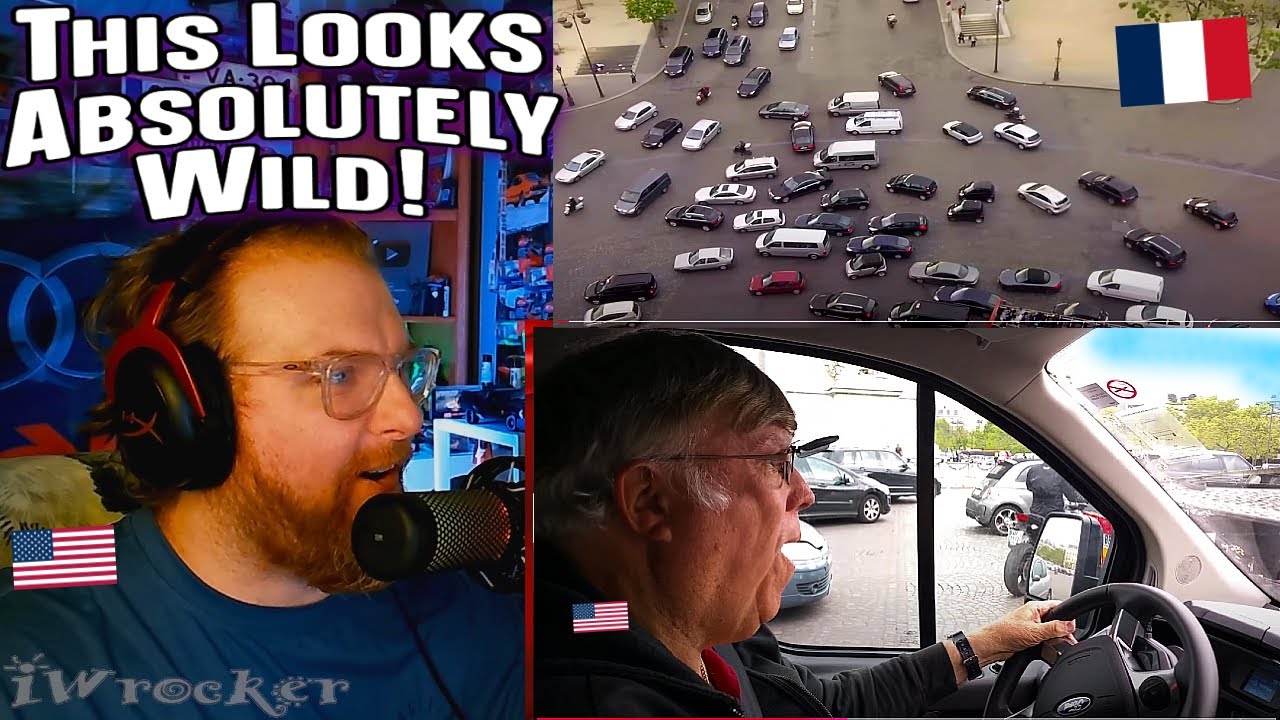 Americans VS The Craziest Roundabout in Europe - Arc de Triomphe ...