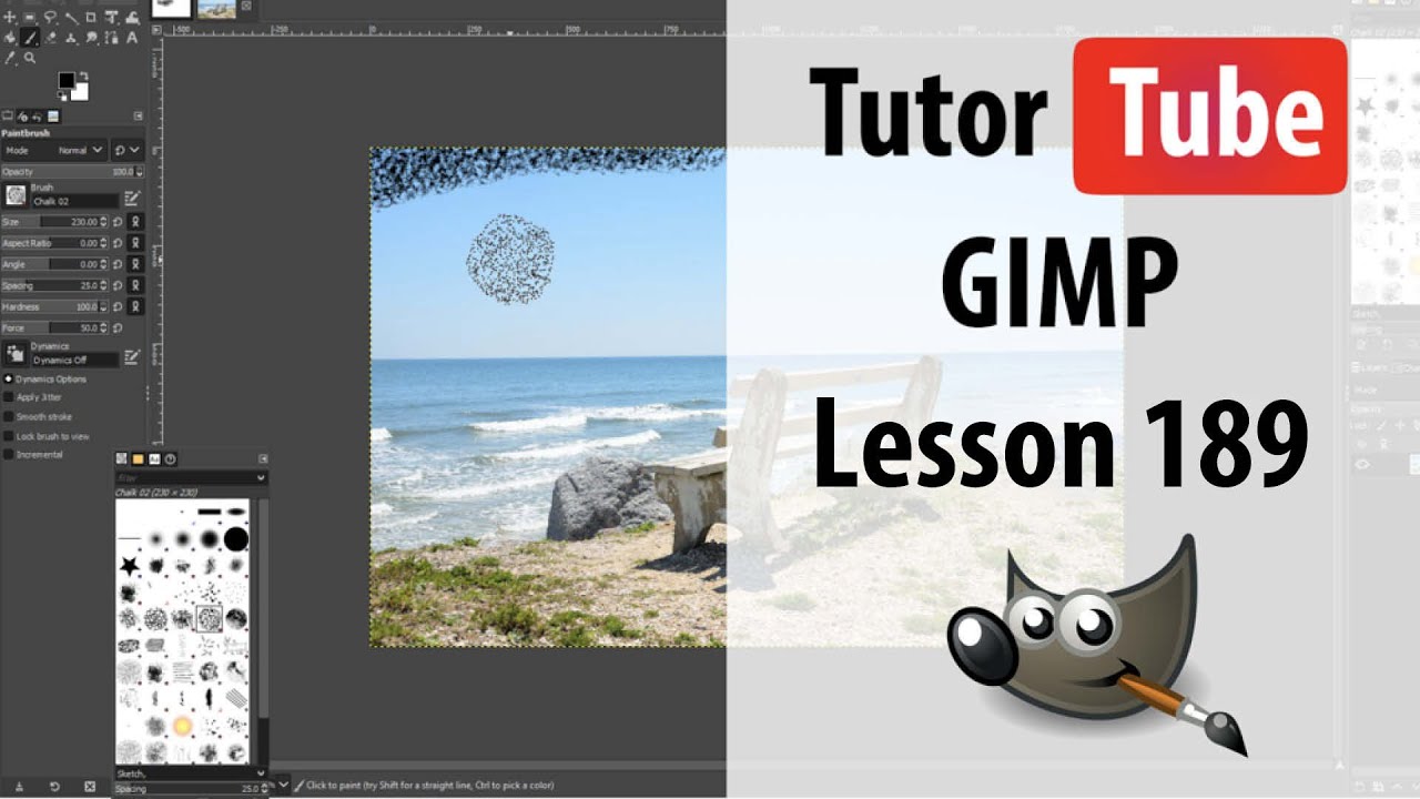 GIMP - Lesson 189 - Add Border - YouTube