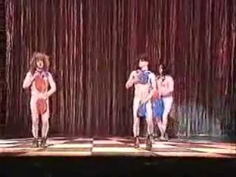 The naked balloon dancers, The Odd Balls, at the London Palladium