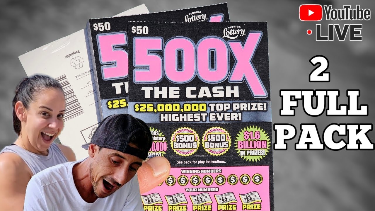 $3000 In Lottery Tickets LIVE - 500X - FULL PACK! SCRATCH LIFE - YouTube