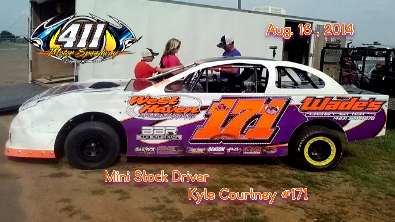 Kyle Courtney #171 In Car $500 to Win at 411 Motor Speedway 8 16 14 ...