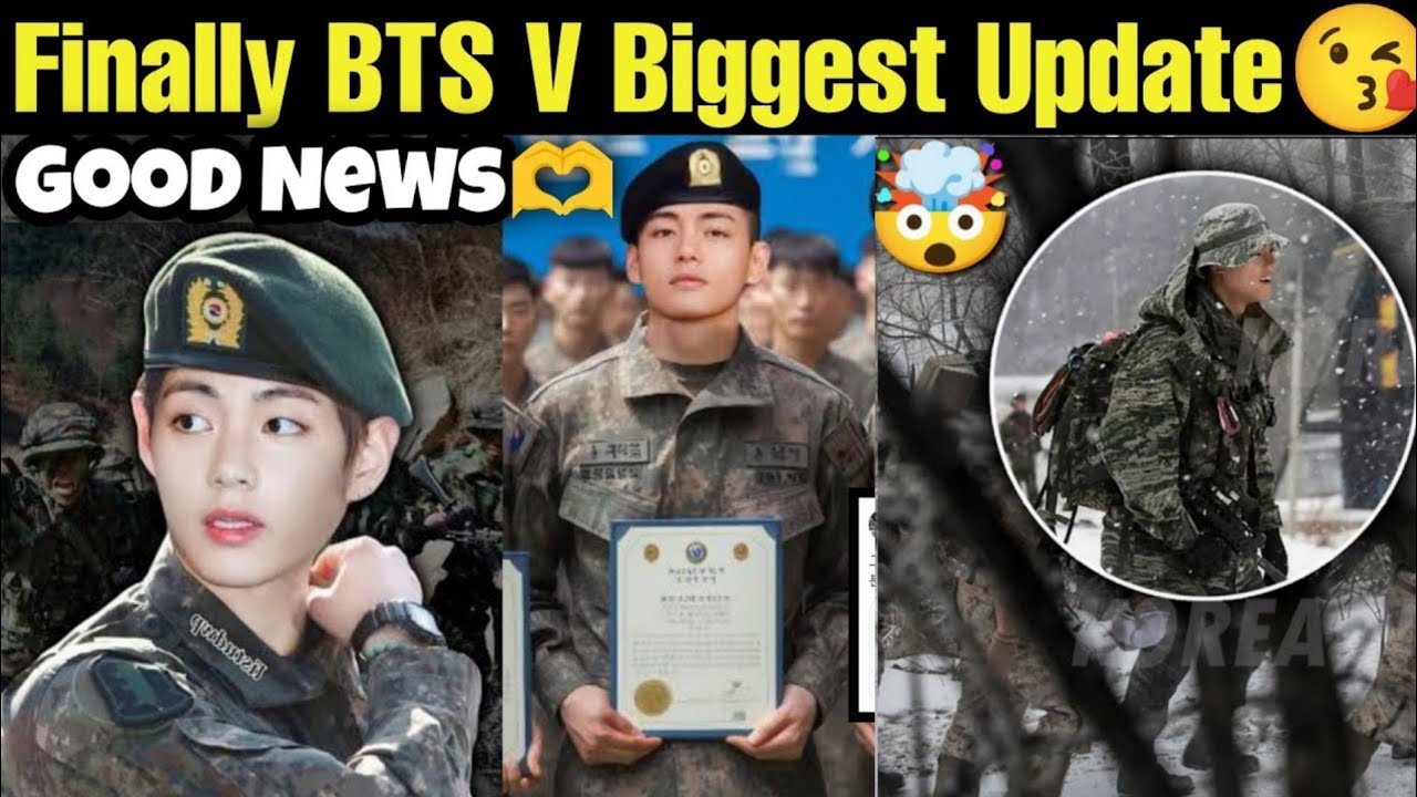 BTS V Shared His Military Schedule Today 🥰 BTS V Latest Military Update ...