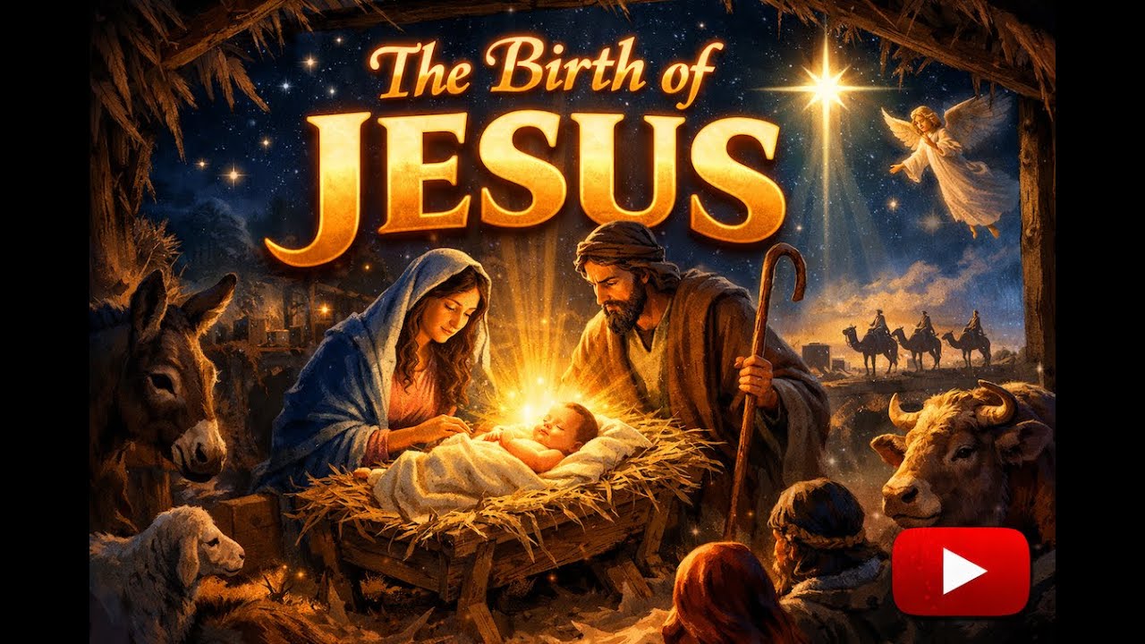 The First Christmas Night 🎄 | Birth of Jesus Story for Kids | Peaceful ...