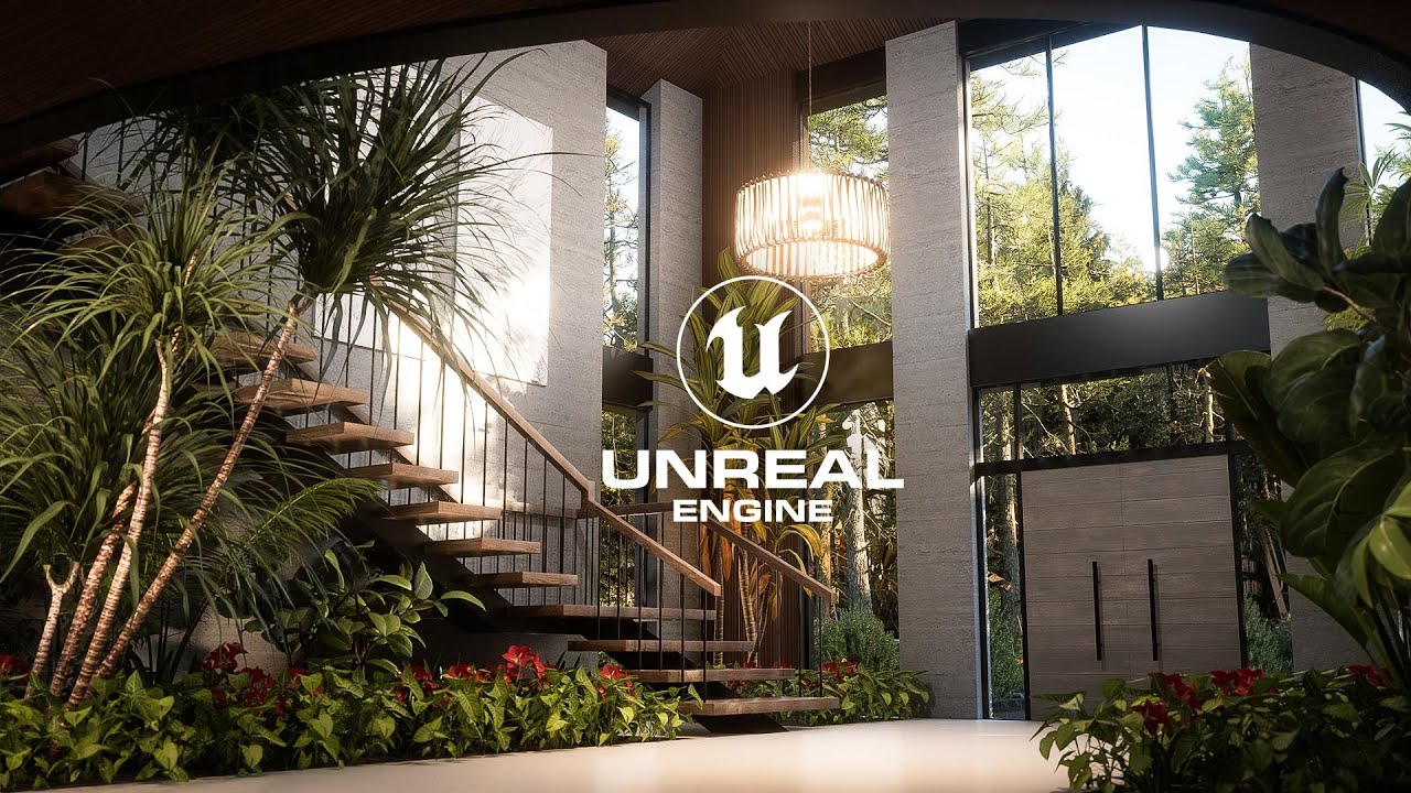 Contemporary Mountain Home - Unreal Engine - YouTube