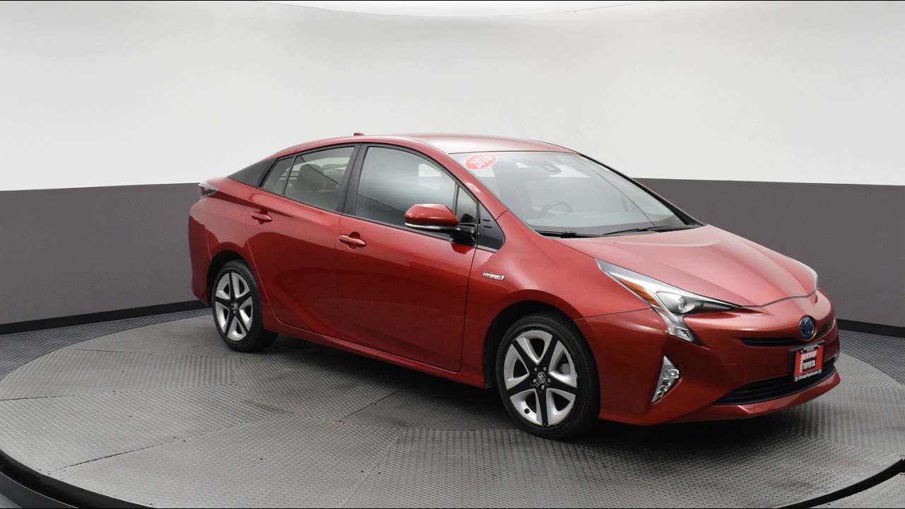 2016 Hypersonic Red Toyota Prius Hatchback #P11375 - YouTube