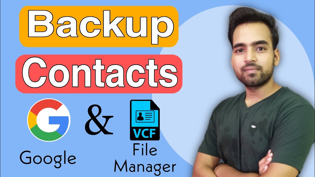 How to backup contacts to gmail | Backup Contacts to google account ...