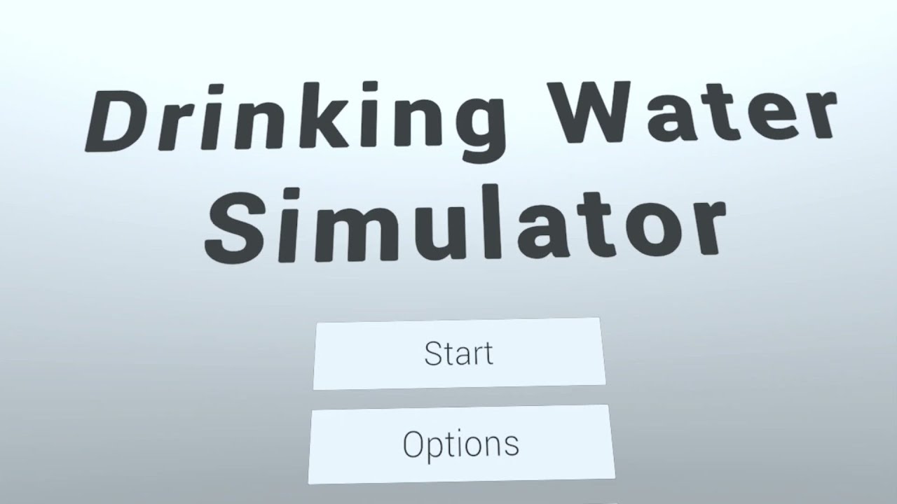 Drinking Water Simulator - a VR 'game' on Quest 3 - YouTube