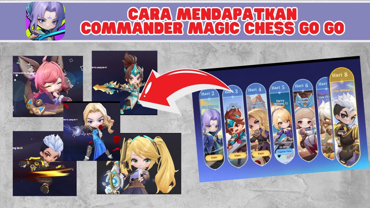 CARA MENAMBAHKAN COMMANDER MAGIC CHESS GO GO - YouTube