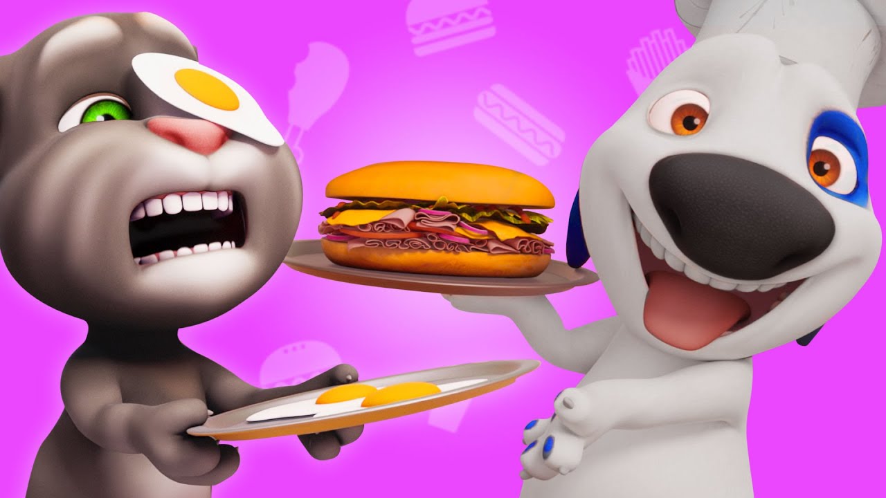 Talking Tom 🐱 El Chef Tom vs. El Chef Hank 🔥 Super Toons TV Dibujos ...
