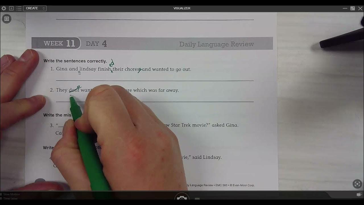 Daily Language Review Week 11 Day 4 - YouTube