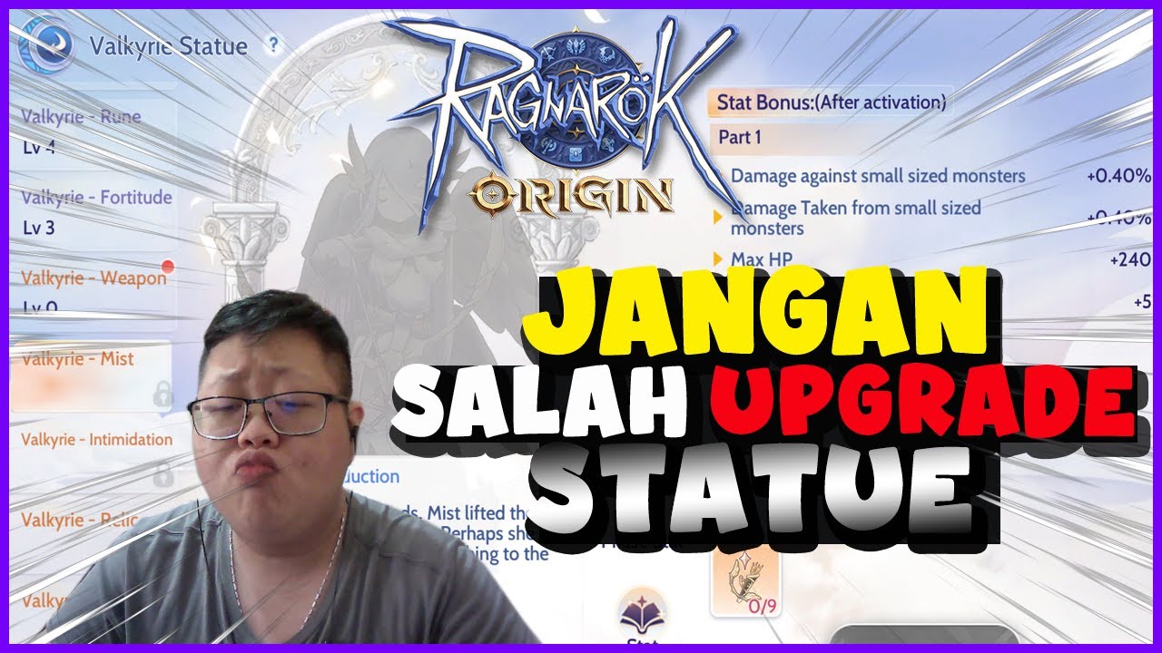 Valkyrie STATUE Full Guide, F2P Jangan Asal Upgrade ! Ragnarok Origin - YouTube
