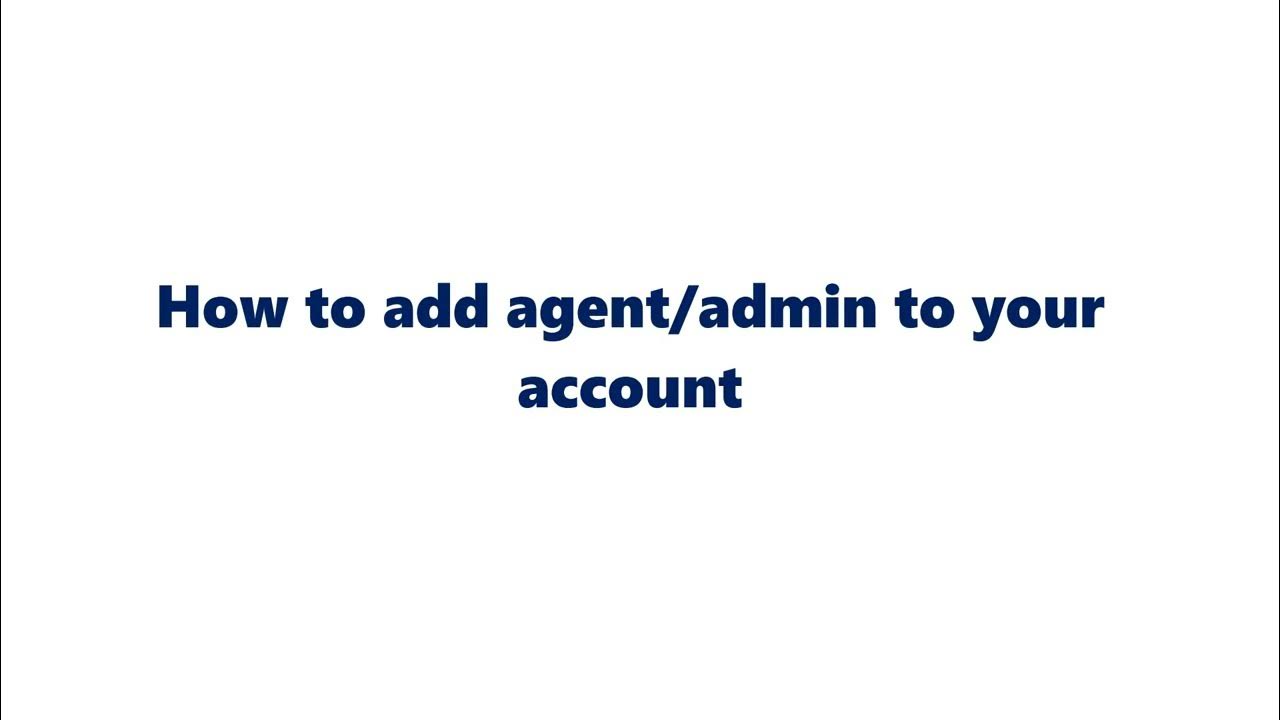 How to Add an Agent Admin to Your Todook Account | Step-by-Step Guide - YouTube