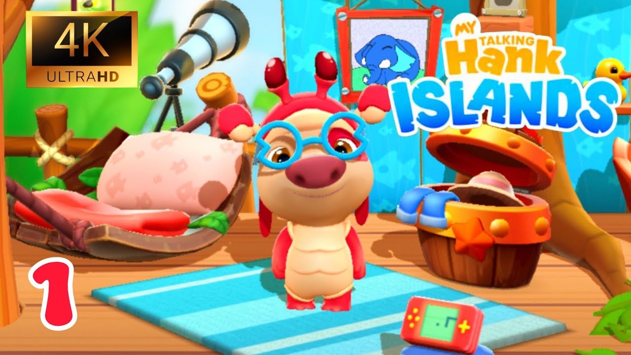 My Talking Hank Islands Gameplay [4K 60FPS] - Part 1 - YouTube