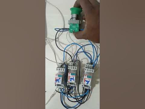 Single push button on/off relay circuit diagram circuit,full video link ...