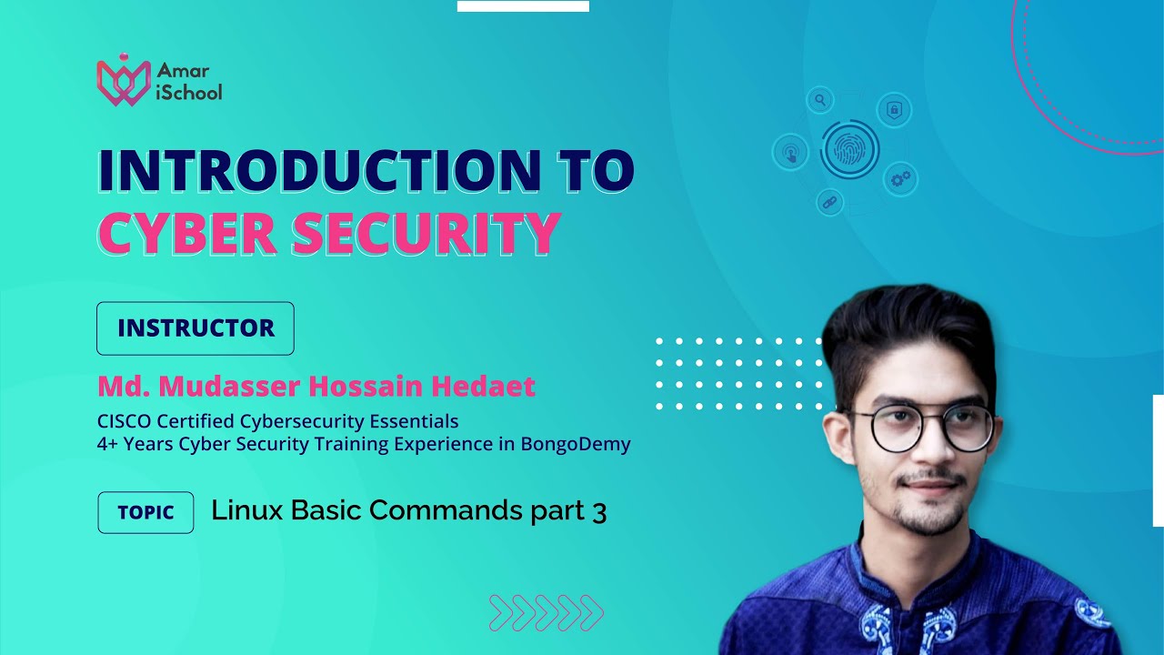 Introduction to Cyber Security | Linux Basic Commands part 3 - YouTube