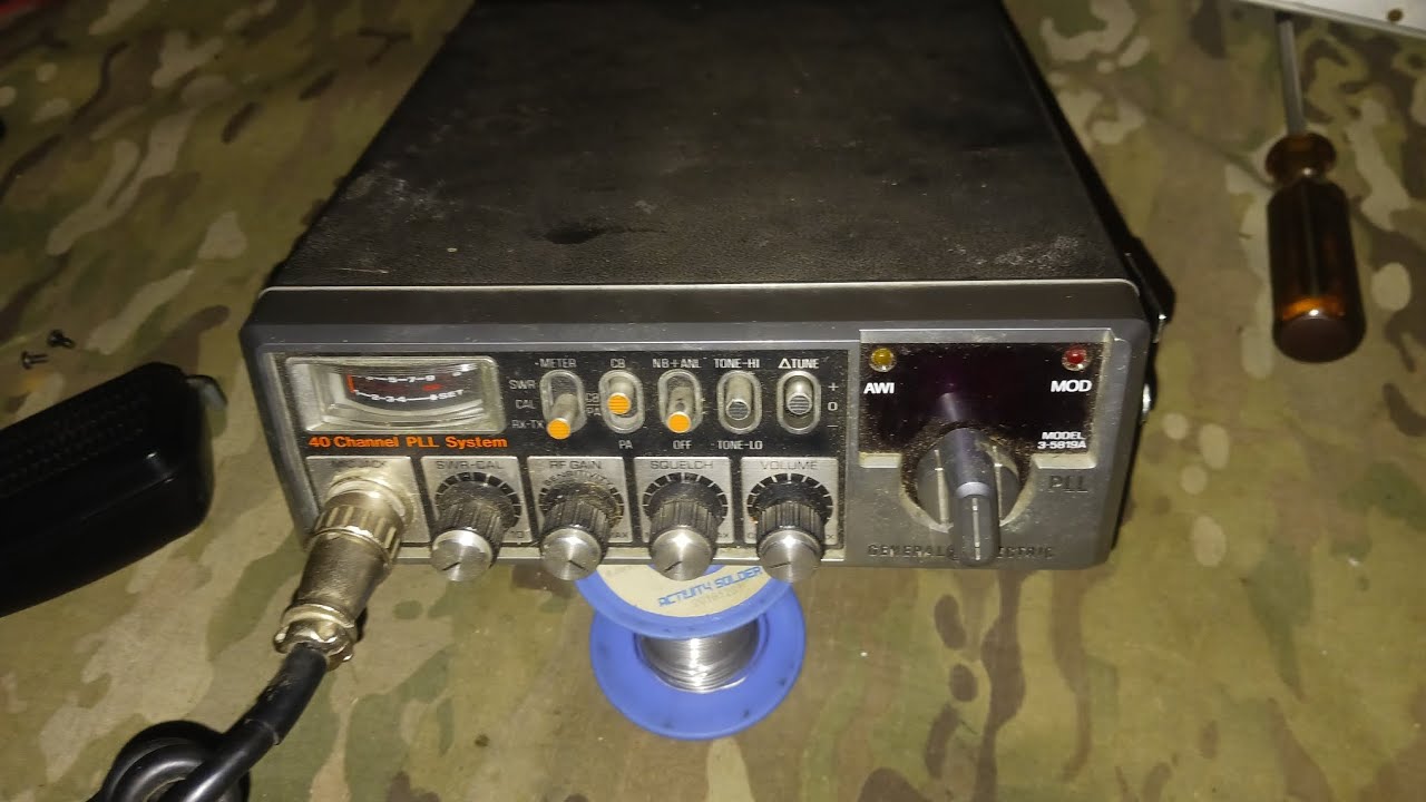 General Electric CB radio--@@!!! - YouTube