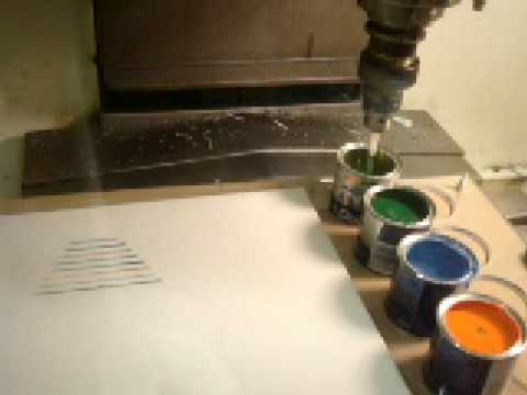 CNC Painting Process Example (part 1) - YouTube