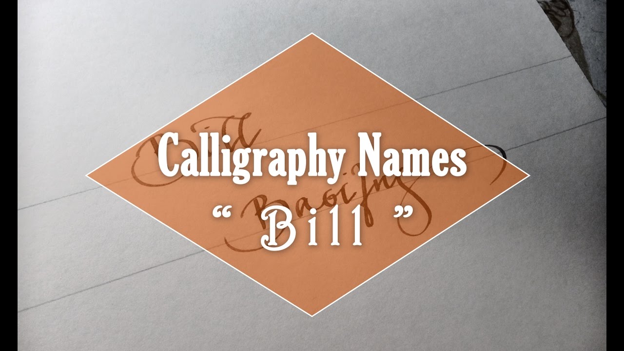 "Bill - Βασίλης" - Calligraphy Names in english & greek letters - YouTube