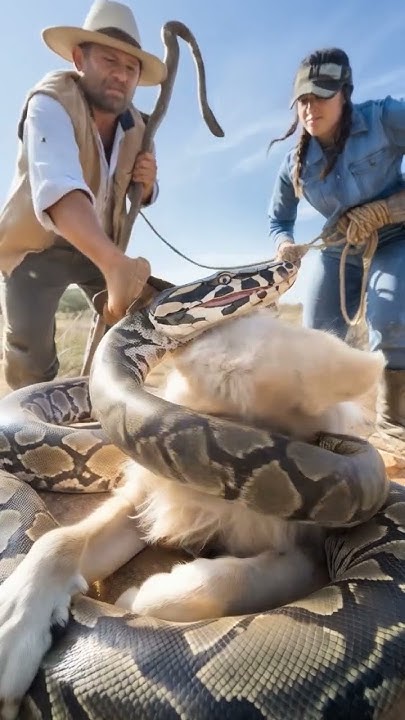 Ancient Stone Bridge Chaos - Python Crushes a Passing Sheepdog - YouTube