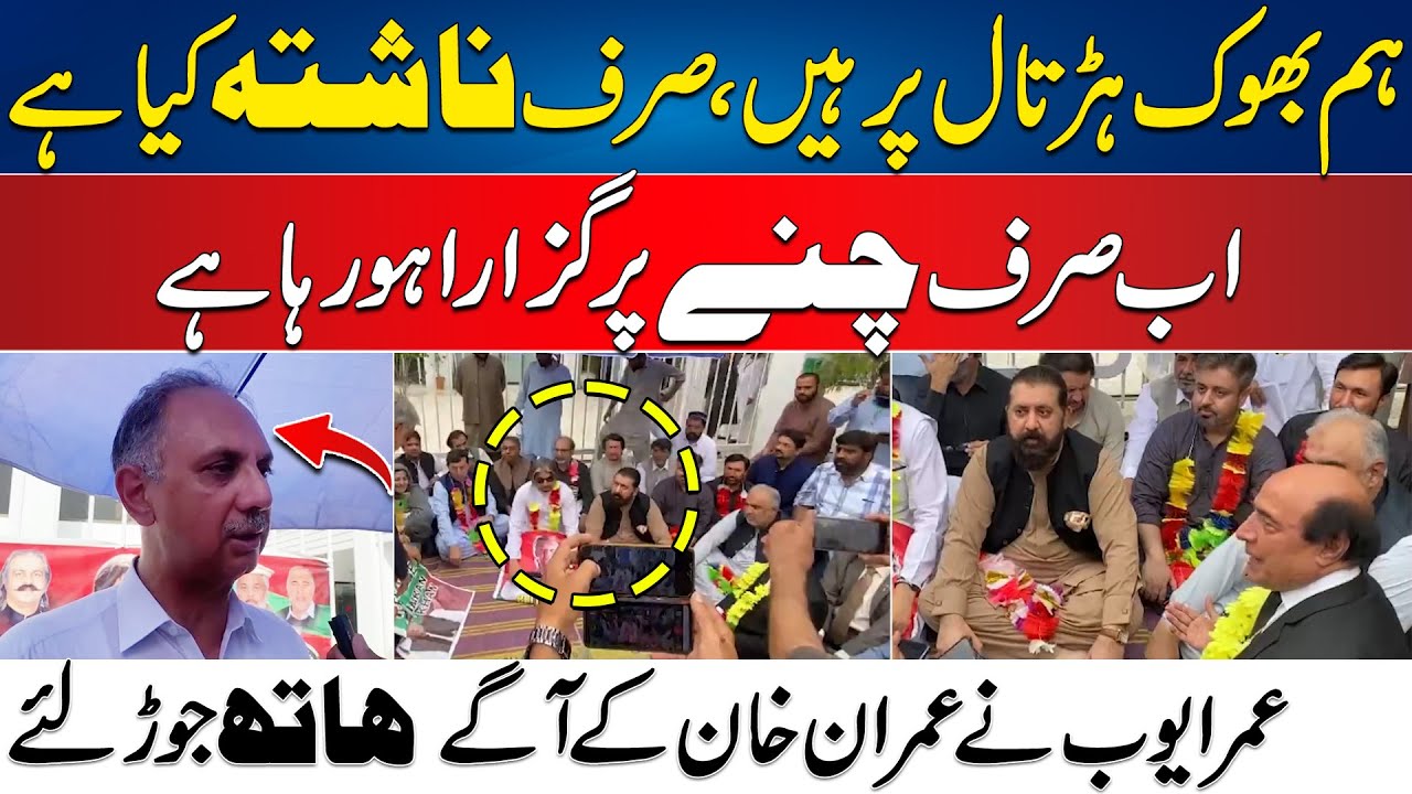 PTI Parliamentarians 'Bhook Hartal" Camp - New Election, Imran Khan ...