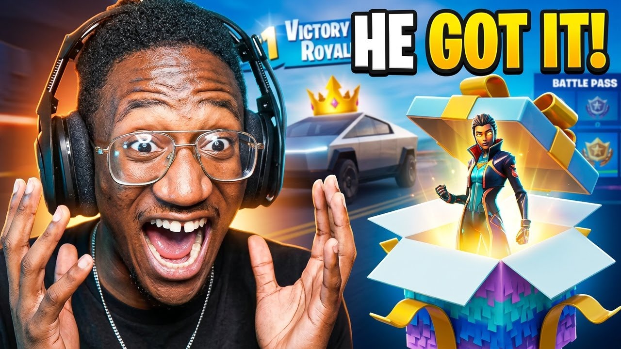 I WON a Fortnite Match and SURPRISED a Random Kid with a GIFT! - YouTube