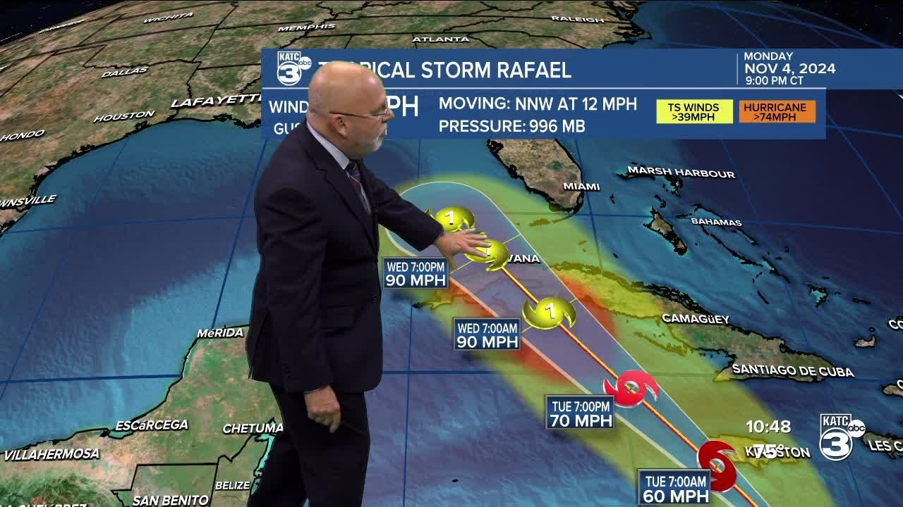 KATC Weather Forecast 10pm 11-04-24 - YouTube