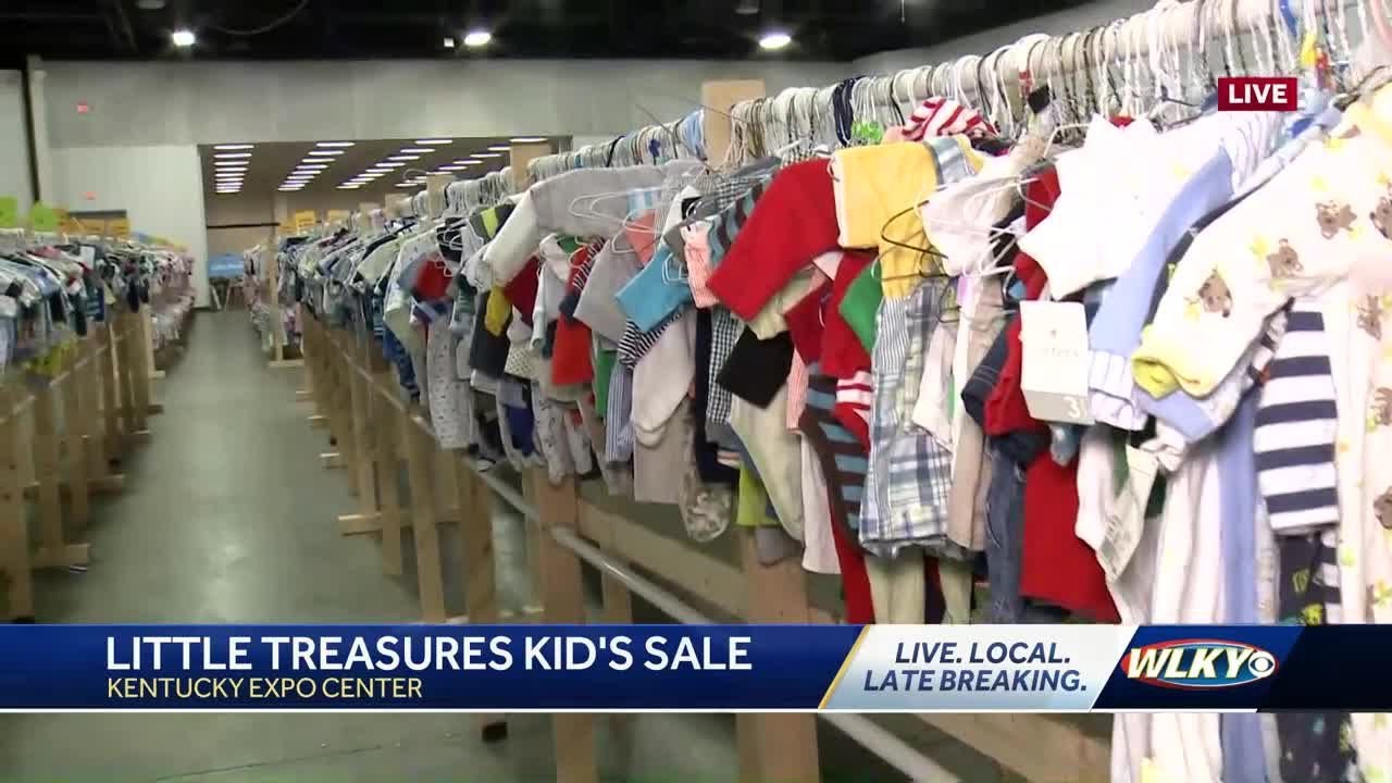 Little Treasures consignment sale at Kentucky Expo Center Monday - YouTube