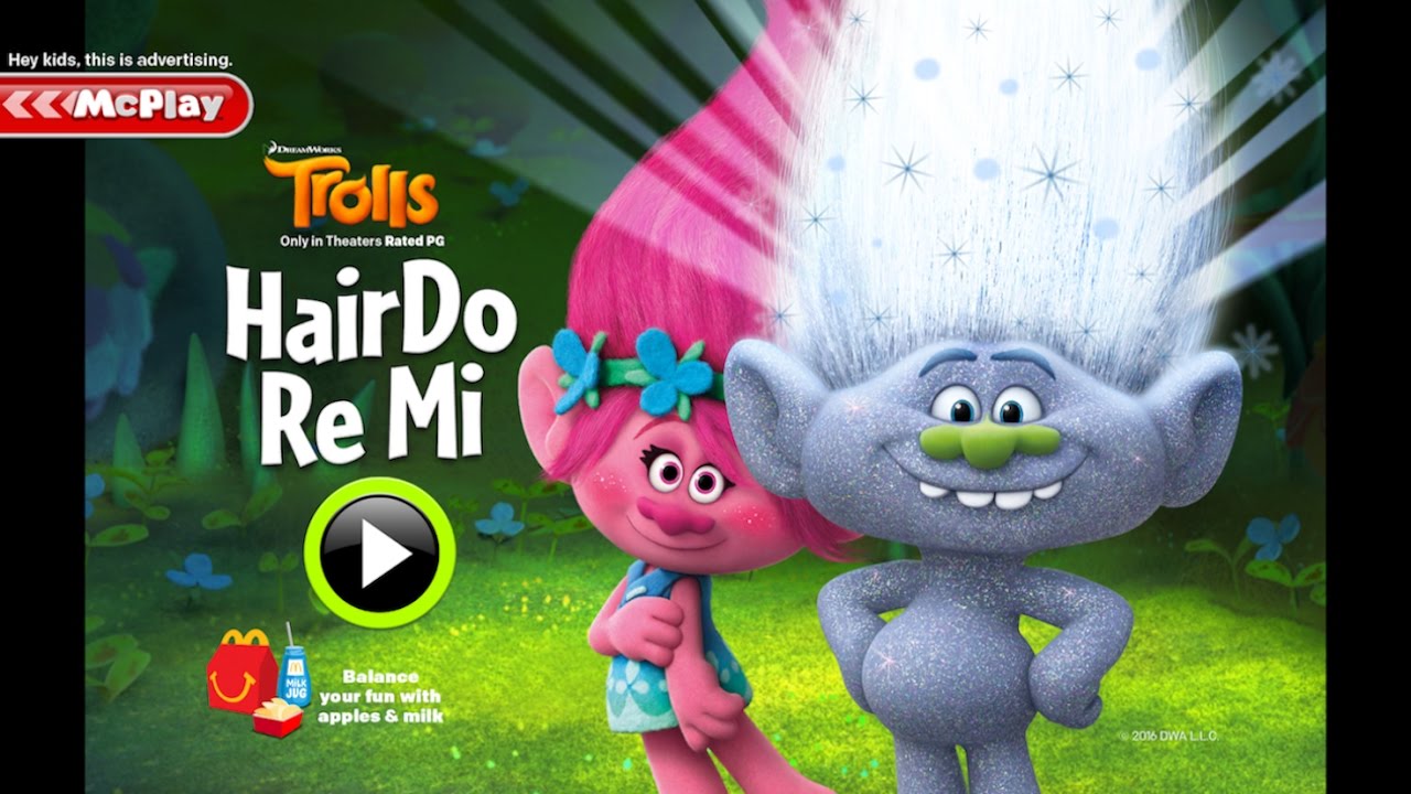 2016 McDonald's McPlay Game Unlock Hair Do Re Mi - YouTube
