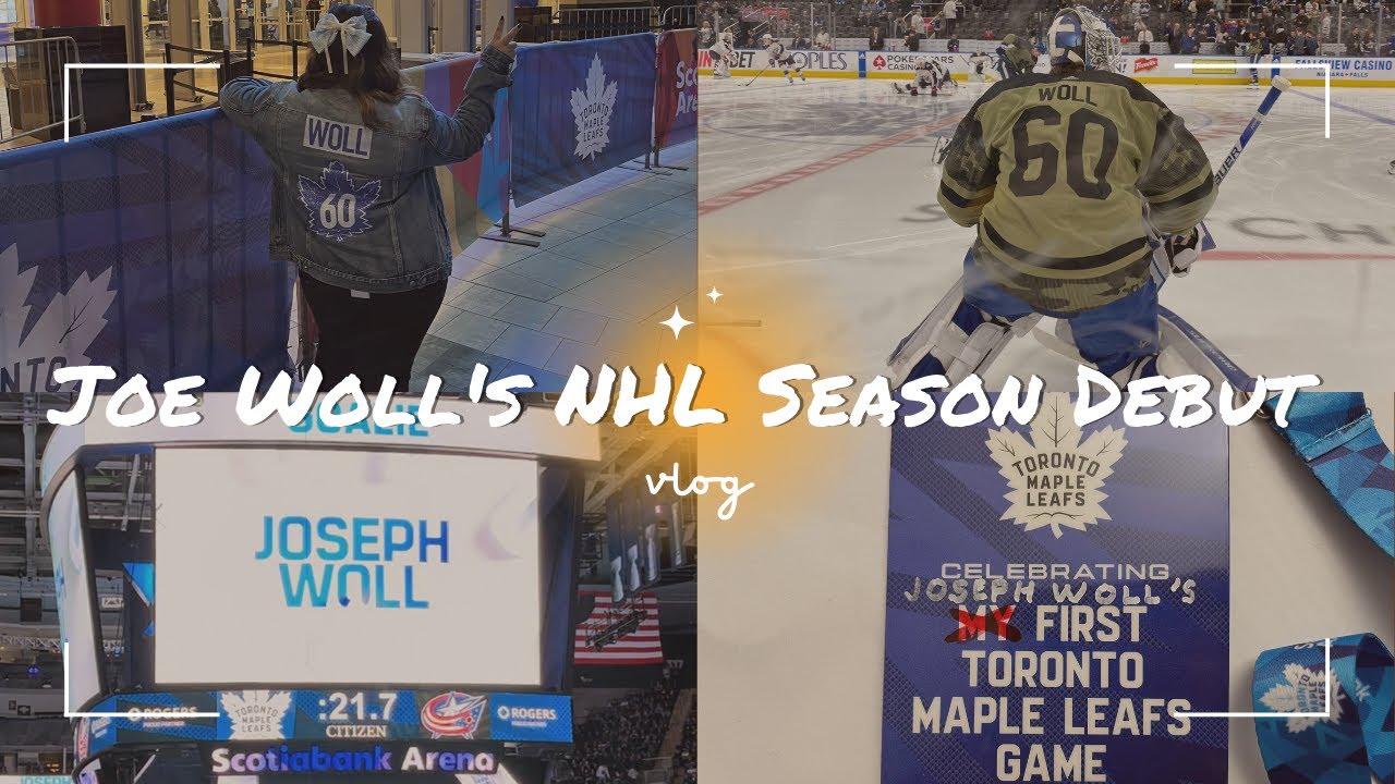 TORONTO VLOG | Joe Woll's NHL Season Debut - YouTube