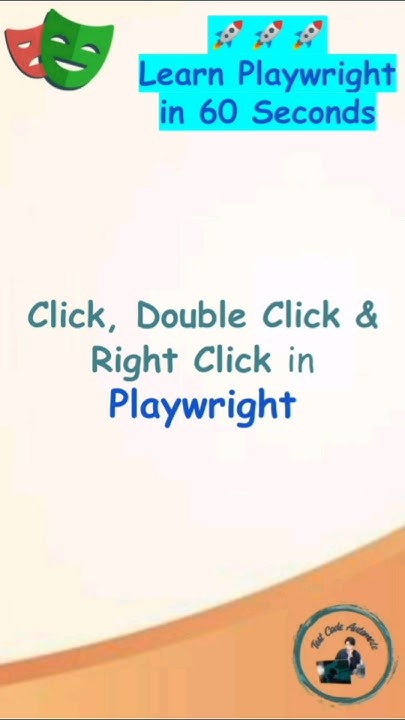 Playwright Tutorial | Click, Double Click and Right Click operation in ...