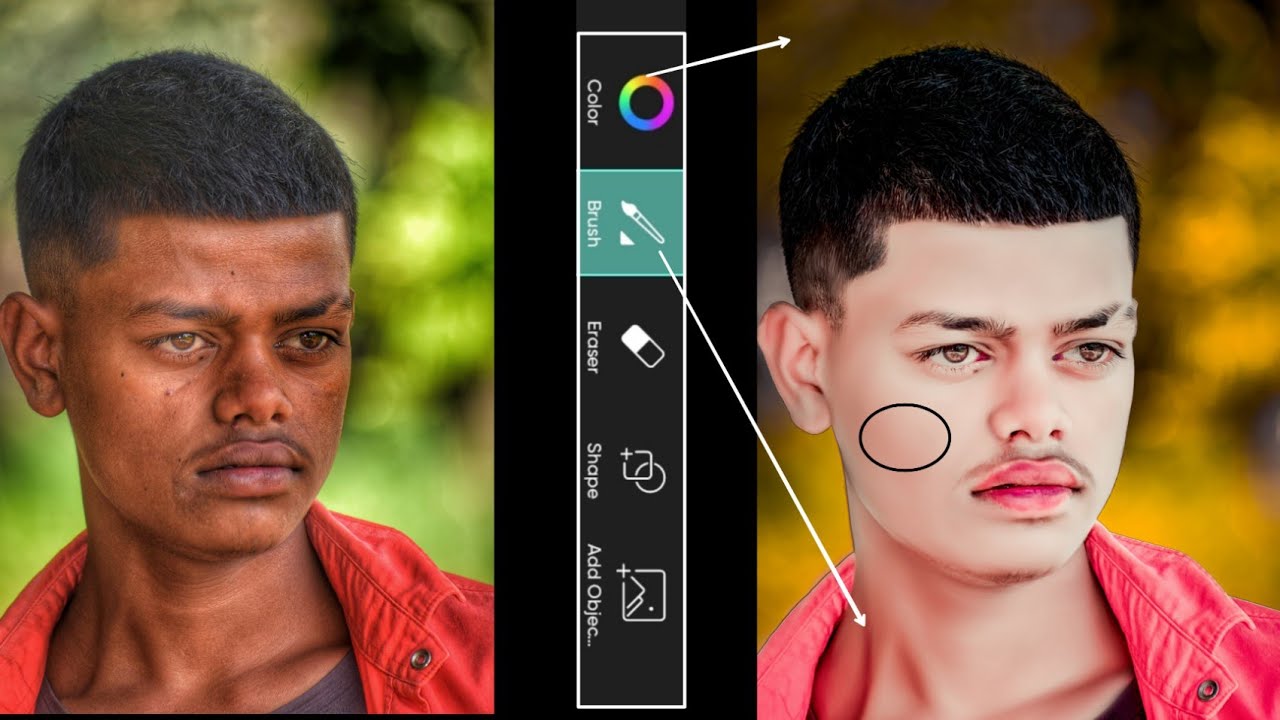 Autodesk Sketchbook photo editing face smooth photo editing oil paint ...