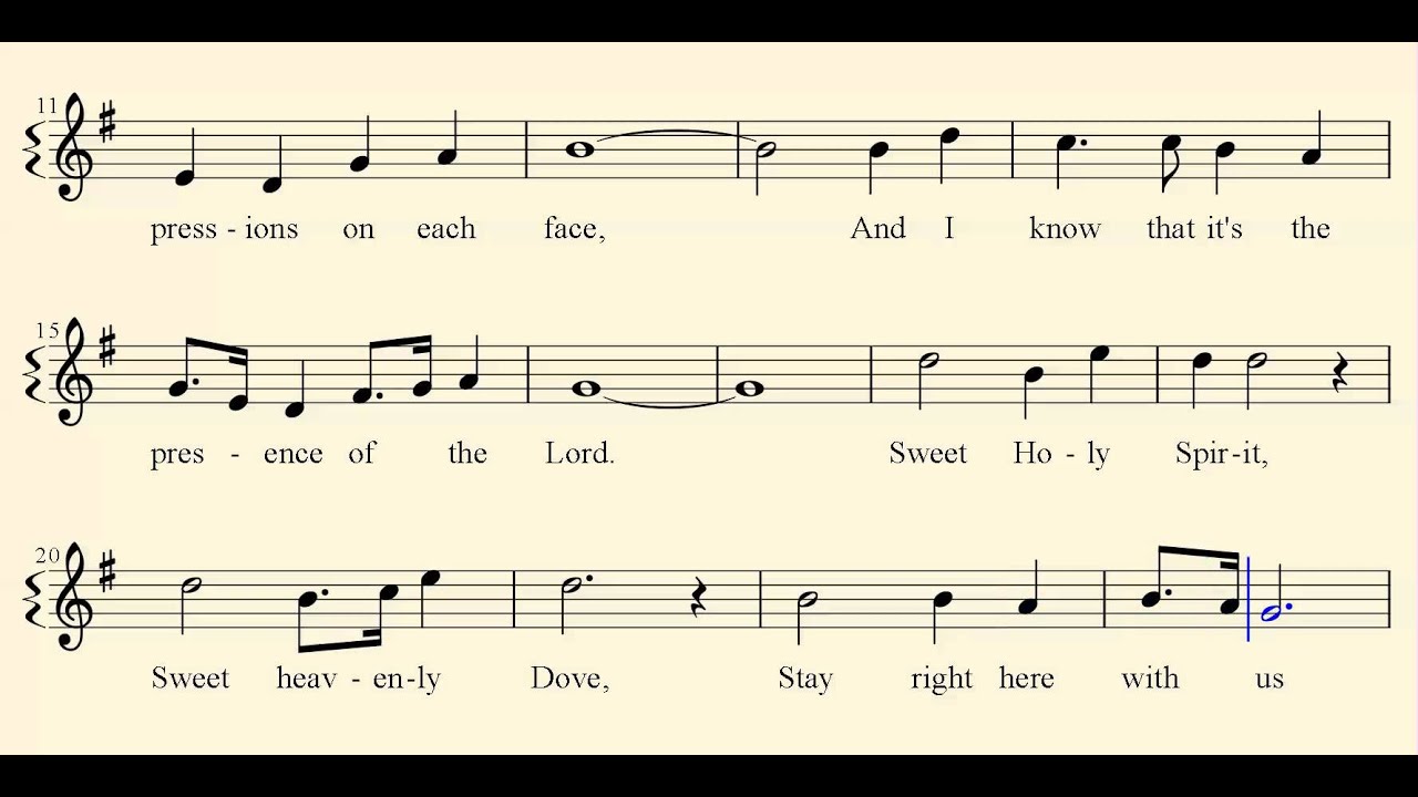 There's A Sweet, Sweet Spirit - Church Song Gospel Hymn - MIDI Church ...