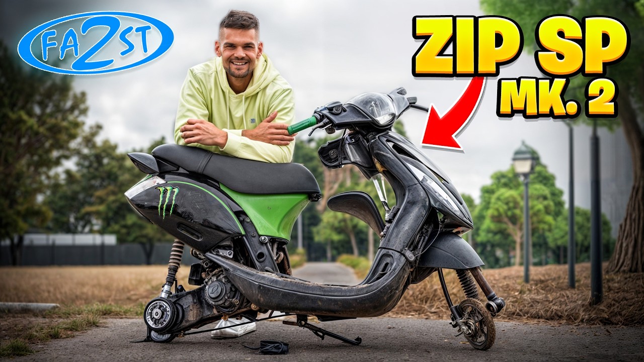 PIAGGIO ZIP SP 2 FAST 100cc 🔥 Da ROTTAME a OVER TROFEO 🏆 - YouTube