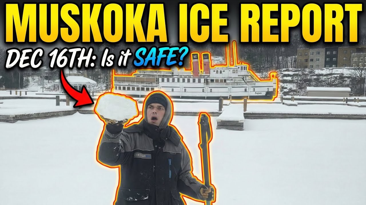Muskoka ice report December 16th - YouTube