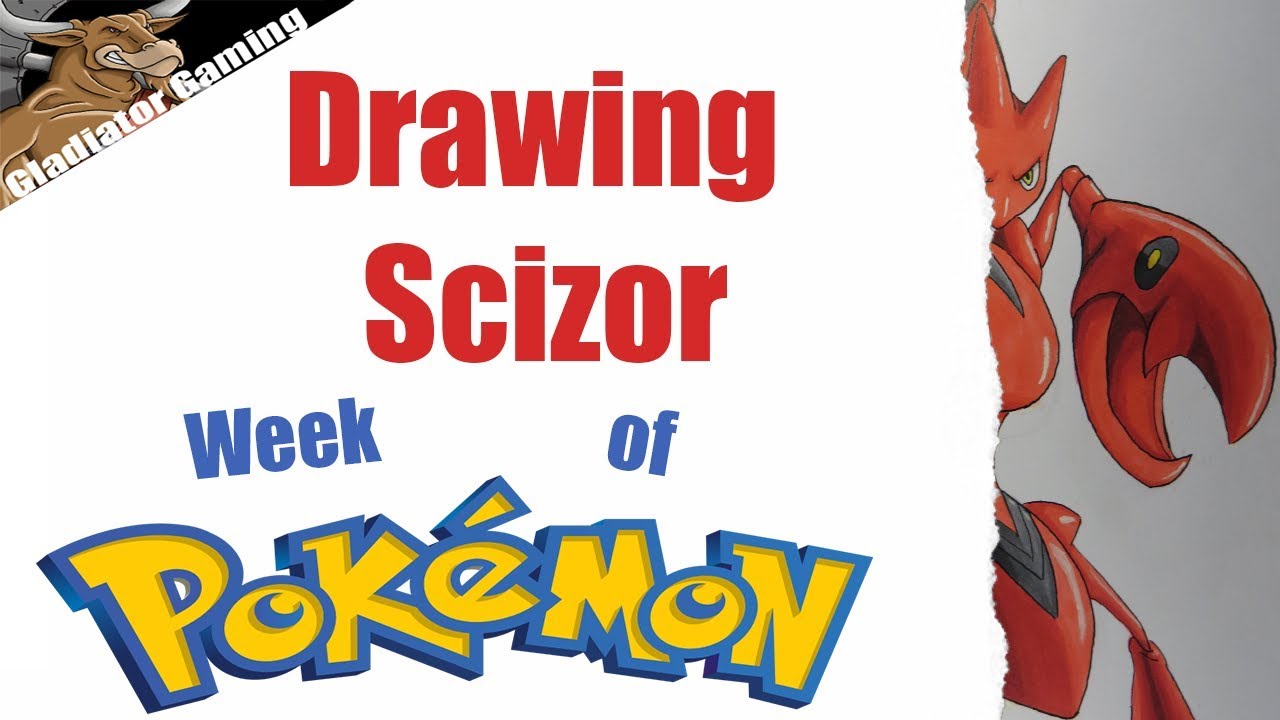 Drawing Scizor | Week of Pokemon | Original Artwork - YouTube