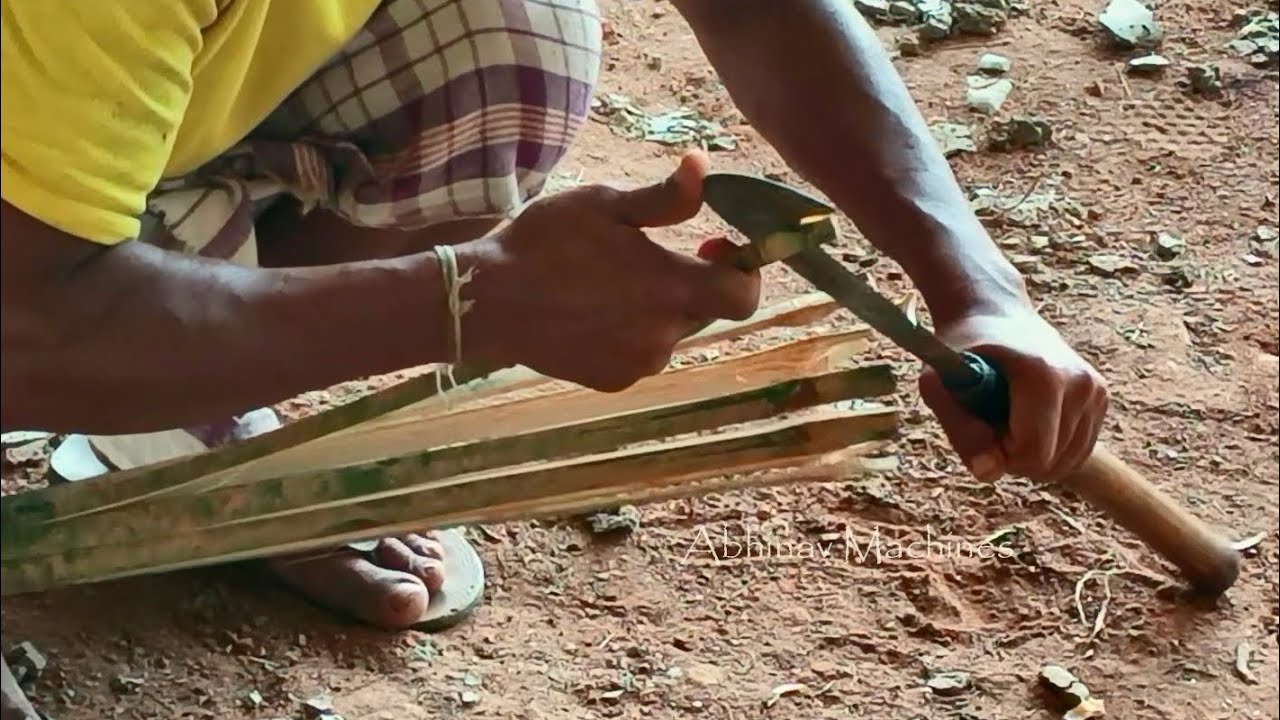 PRIMITIVE TECHNOLOGY - Traditional Assamese Bamboo Tool to Excavate ...