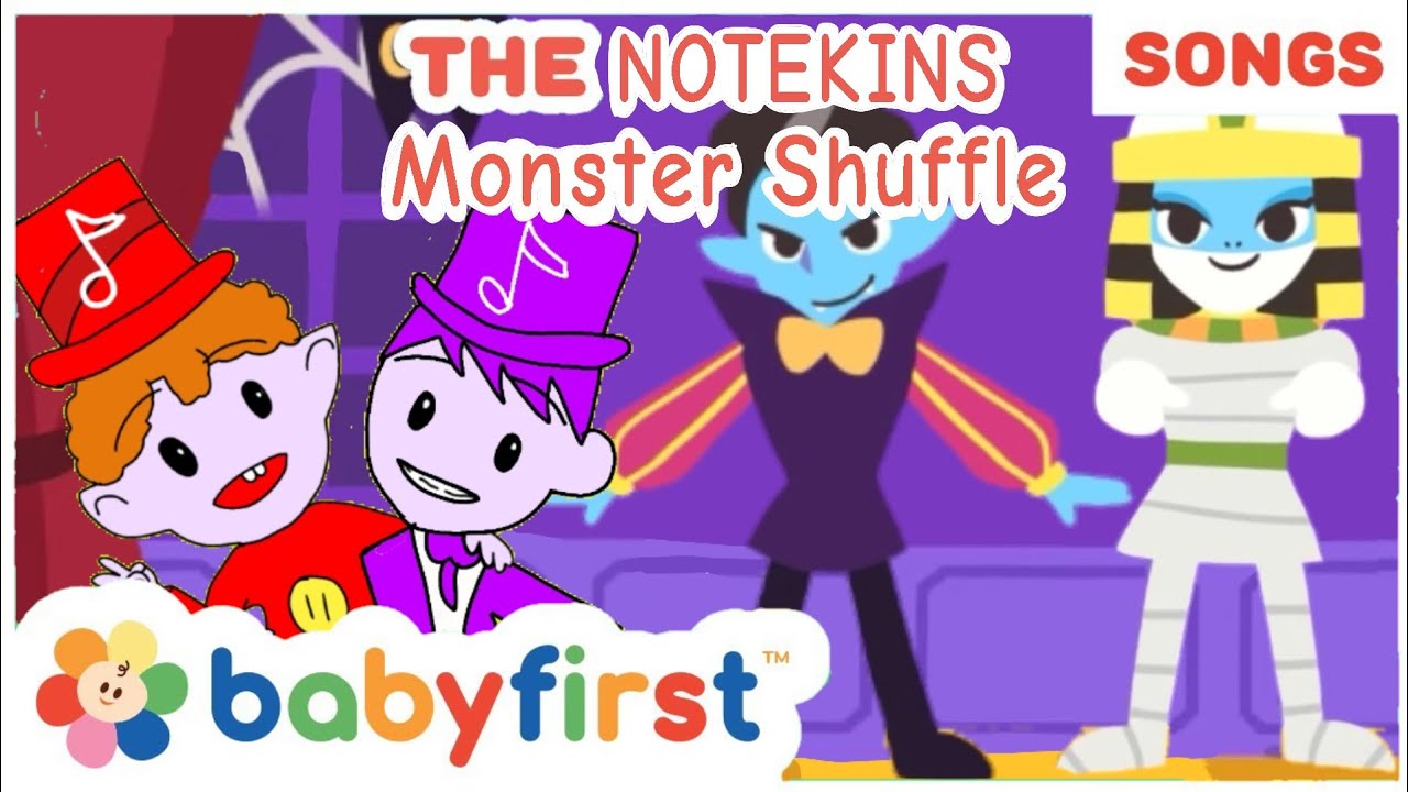The Notekins - Monster Shuffle - New Song | Halloween song for kids ...
