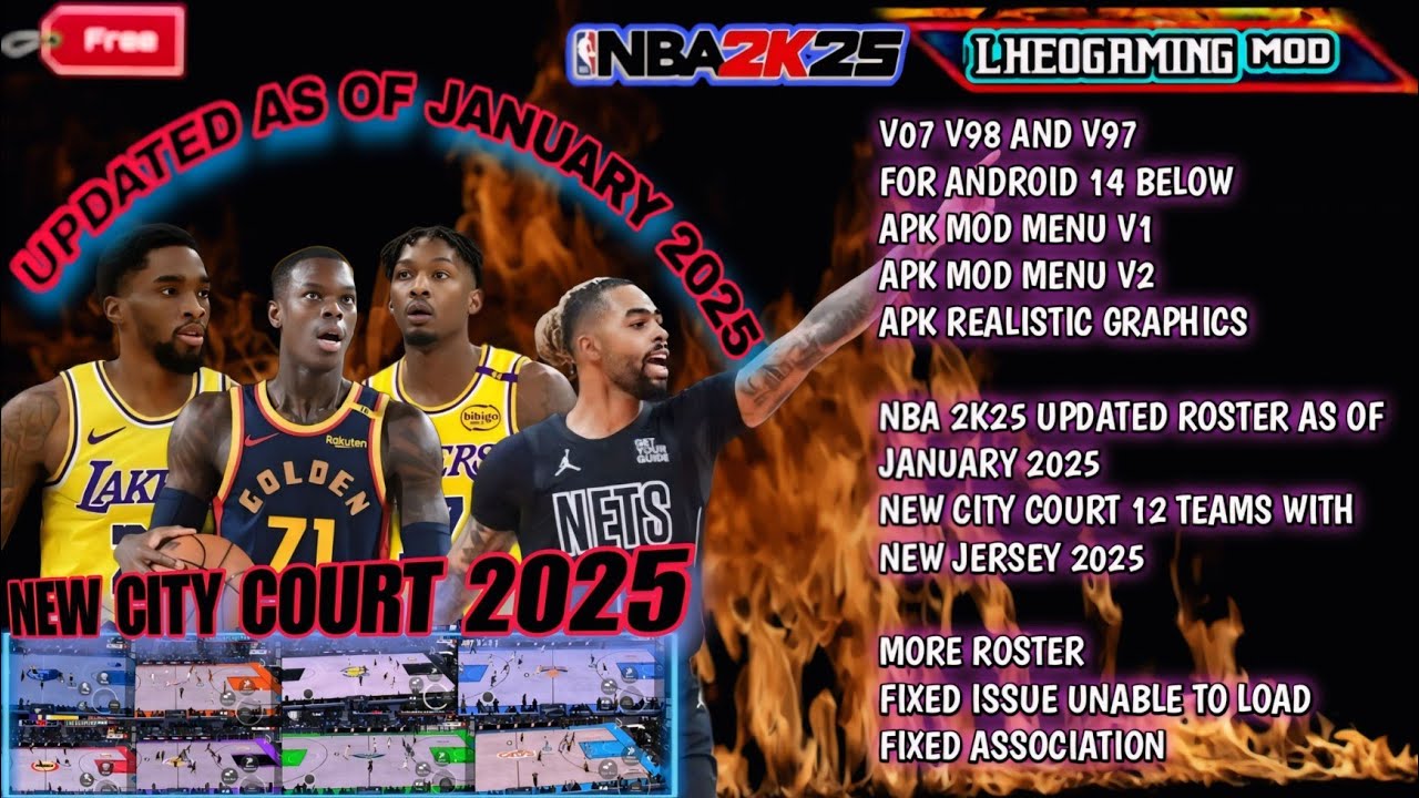 NBA2K25 NEW CITY COURT WITH NEW JERSEY updated as of January 2025 fixed ...
